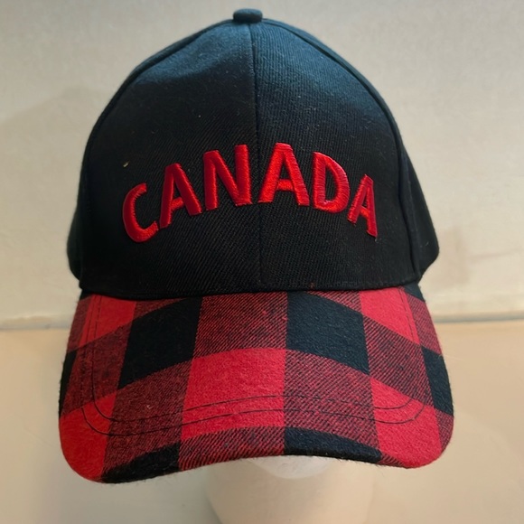 Source Unknown | Accessories | Canada Plaid Baseball Cap Plaid Flannel ...